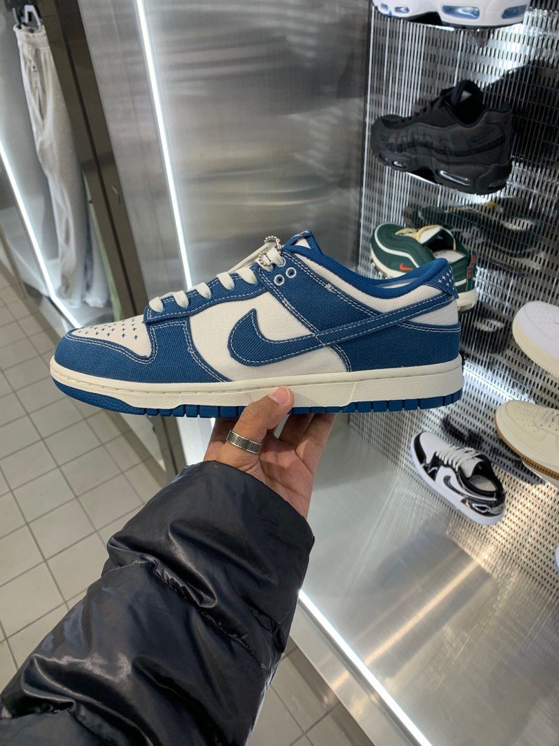 Nike Dunk Low Denim Blue Sashiko, Men's Fashion, Footwear, Sneakers on ...