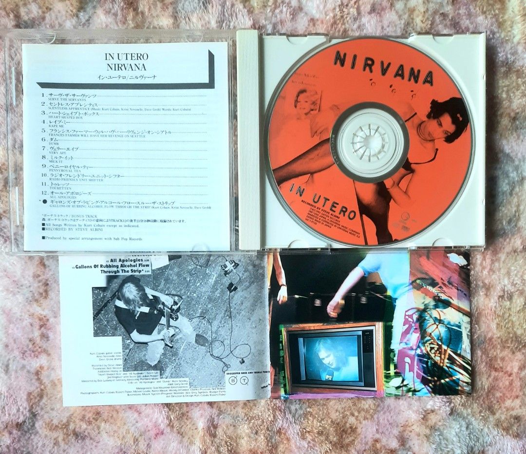 Nirvana In Utero Cd Hobbies And Toys Music And Media Cds And Dvds On Carousell