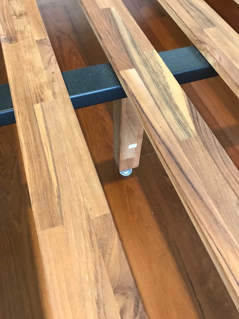 Nomad Home Teak Maya Bed Frame (EU king), Furniture & Home Living ...