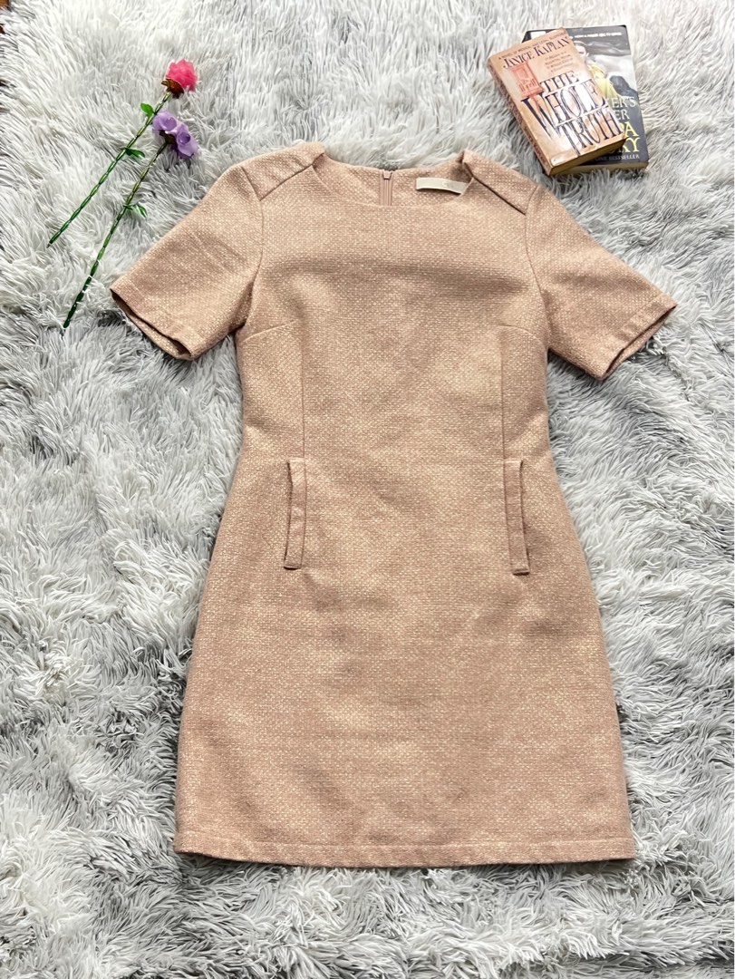 CLN Nude Dress, Women's Fashion, Dresses & Sets, Dresses on Carousell