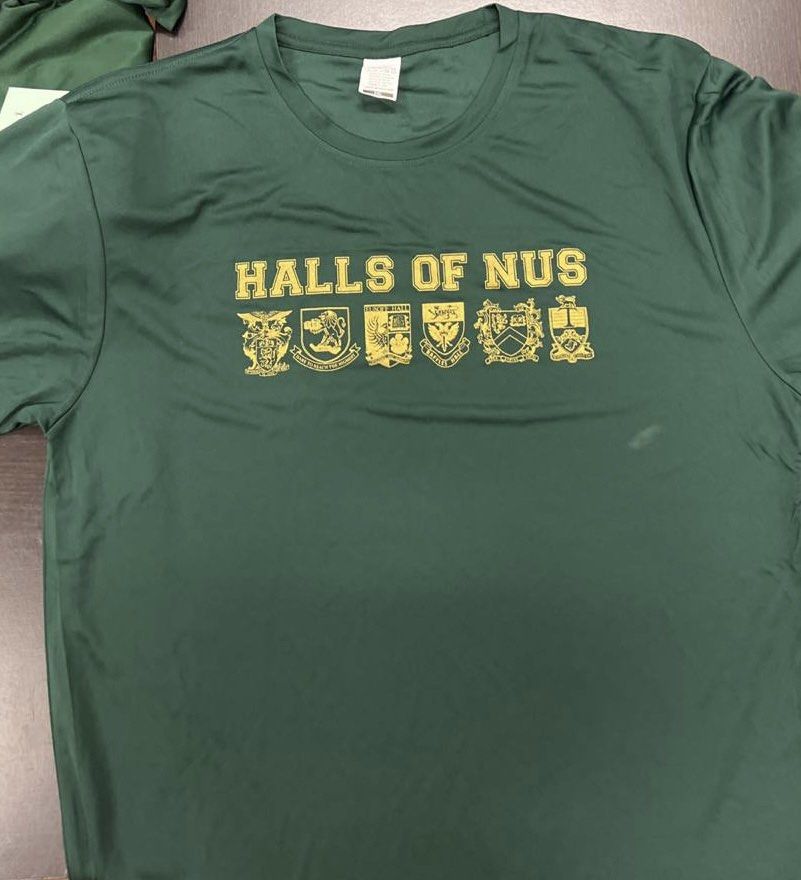 Nus Raffles Hall Green Gold Halls Of Nus Shirt Mens Fashion Tops And Sets Tshirts And Polo