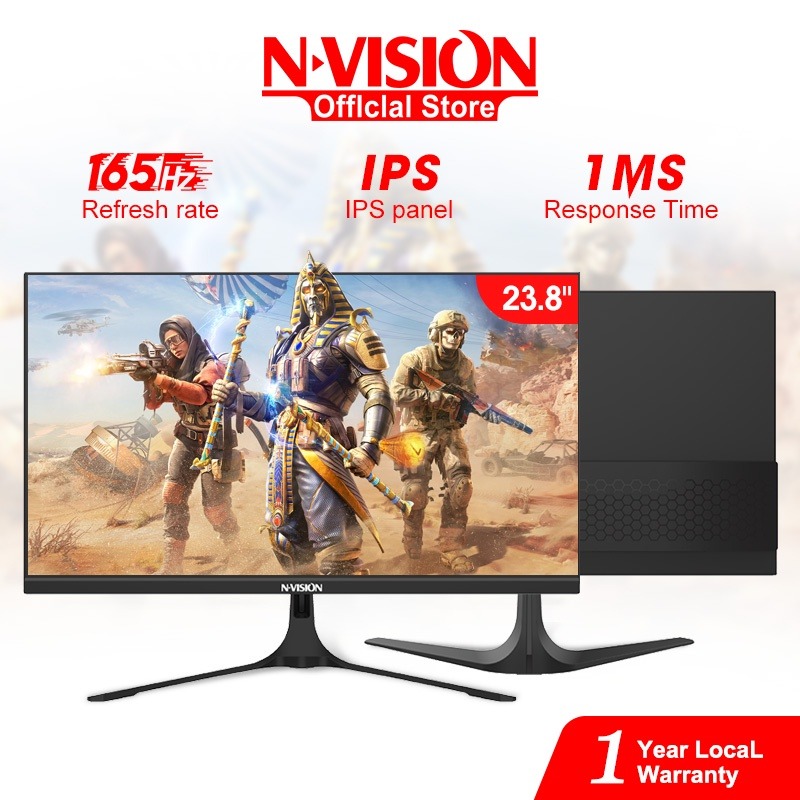 Nvision EG24S1 165Hz Running Speed Specially configured for Games Flat ...