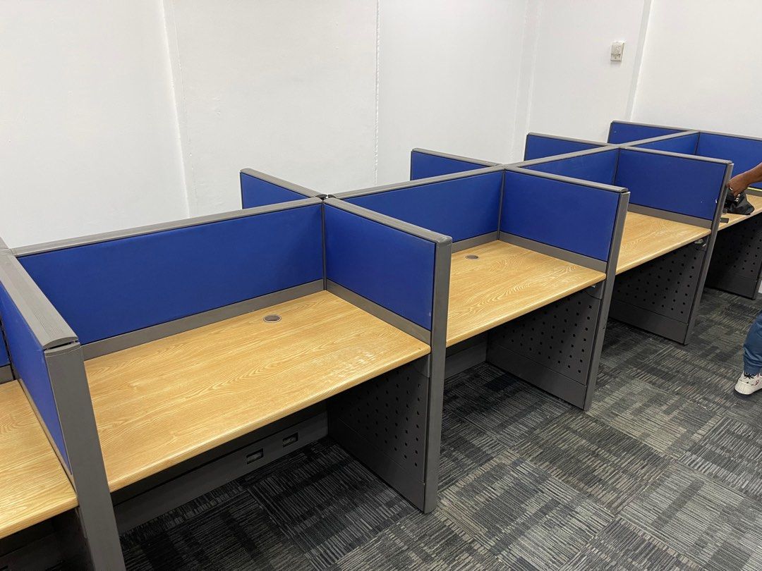 Office Partition w/Table, Furniture & Home Living, Office Furniture ...