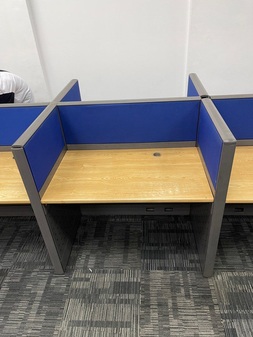 Office Partition w/Table, Furniture & Home Living, Office Furniture ...