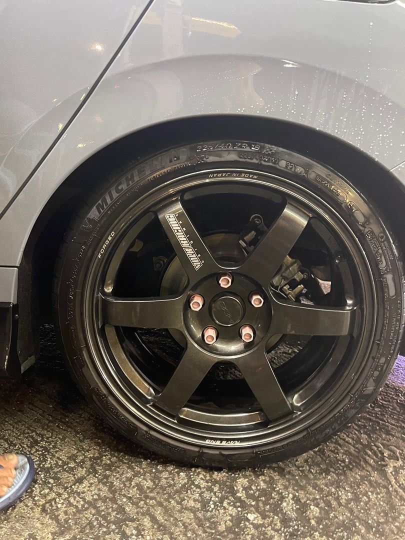 Original Te37 saga , Car Accessories, Tyres & Rims on Carousell