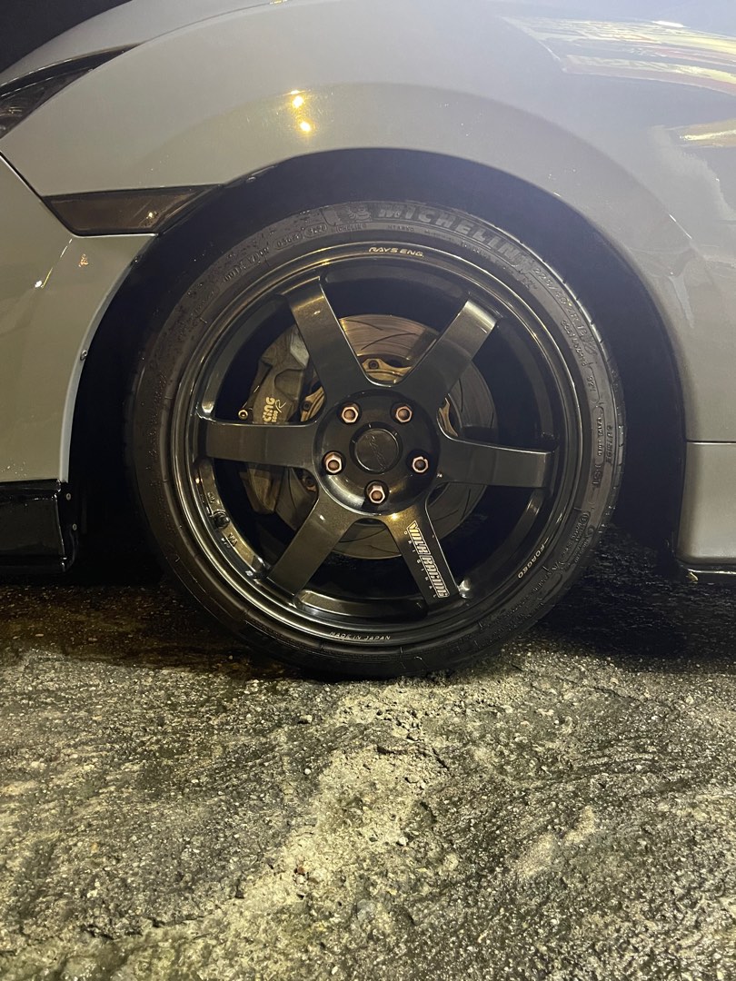 Original Te37 saga , Car Accessories, Tyres & Rims on Carousell