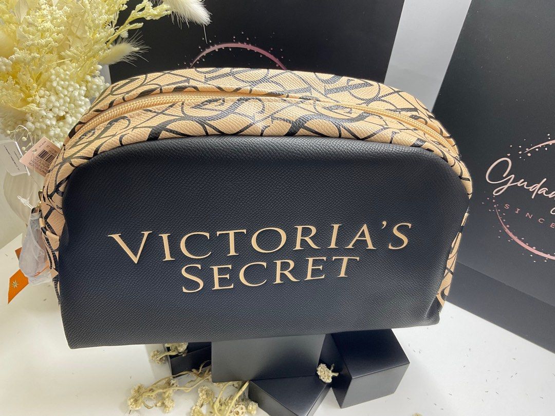 ORIGINAL VICTORIA’S SECRET Icon Cosmetic Bag - Multi Function, Fesyen ...