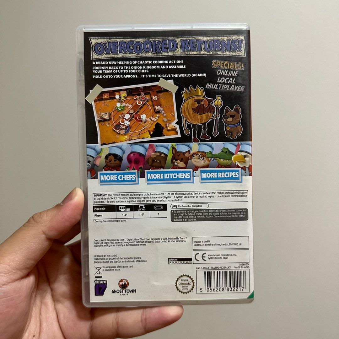 Overcooked 2 switch game, Video Gaming, Video Games, Nintendo on Carousell