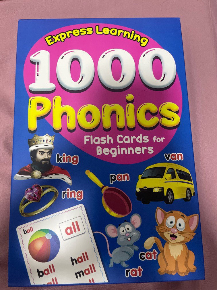 Phonics flash cards, Hobbies & Toys, Books & Magazines, Assessment ...