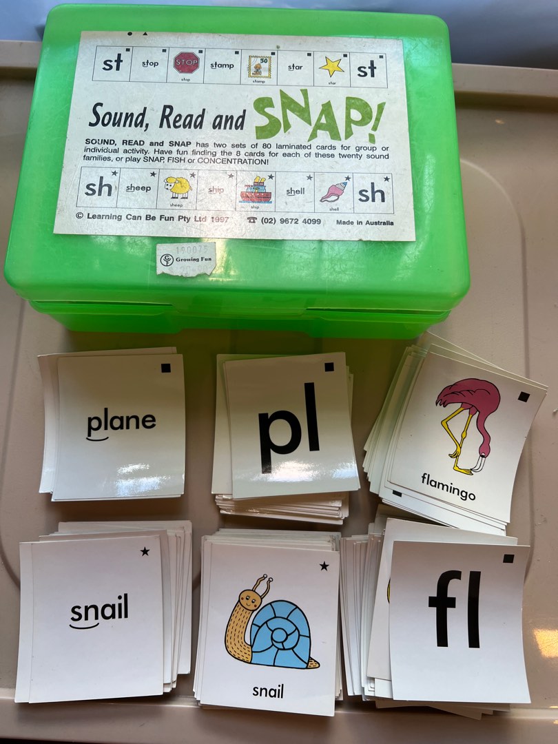 Phonics snap cards from growing fun, Hobbies & Toys, Books & Magazines ...