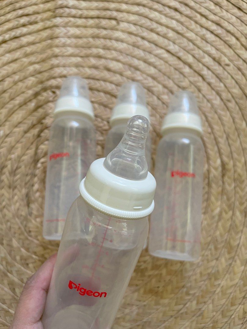 pigeon flexible baby bottles like new washed and sterilized, Babies ...