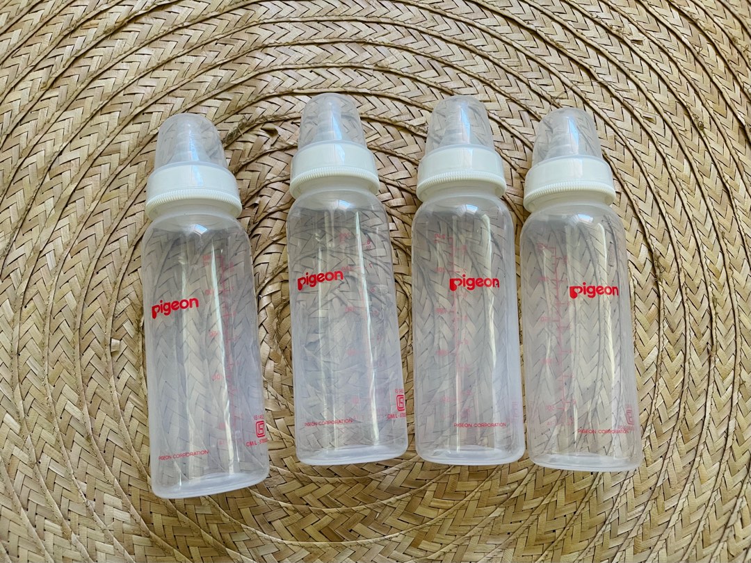 pigeon flexible baby bottles like new washed and sterilized, Babies ...