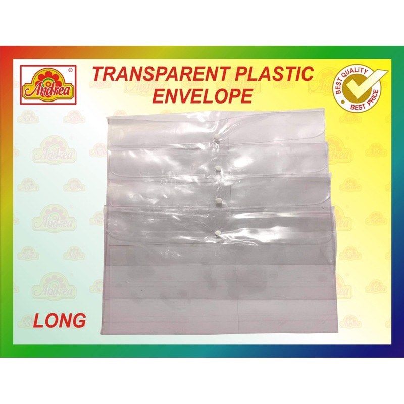 plastic envelope long and short ord. with snap long gauge #4 on Carousell