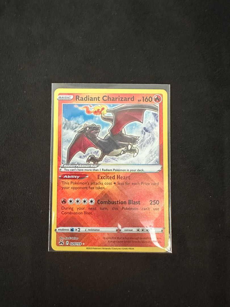 Pokemon Radiant Charizard, Hobbies & Toys, Toys & Games on Carousell