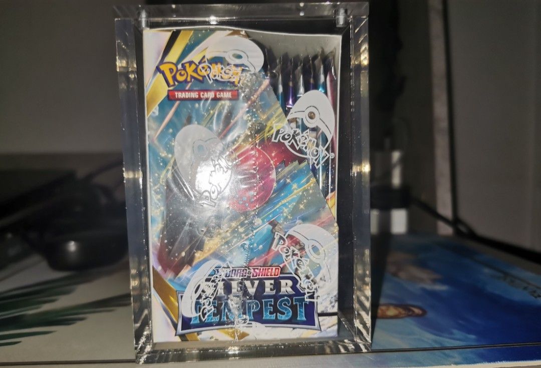 Pokemon Sword & Shield Silver Tempest Booster Box with Acrylic, Hobbies ...