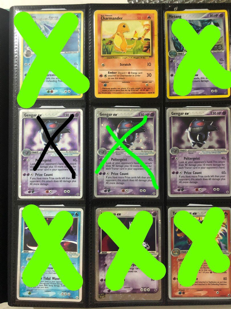 pokemon tcg binder collection gengar ex fire red and leaf green mewto ...