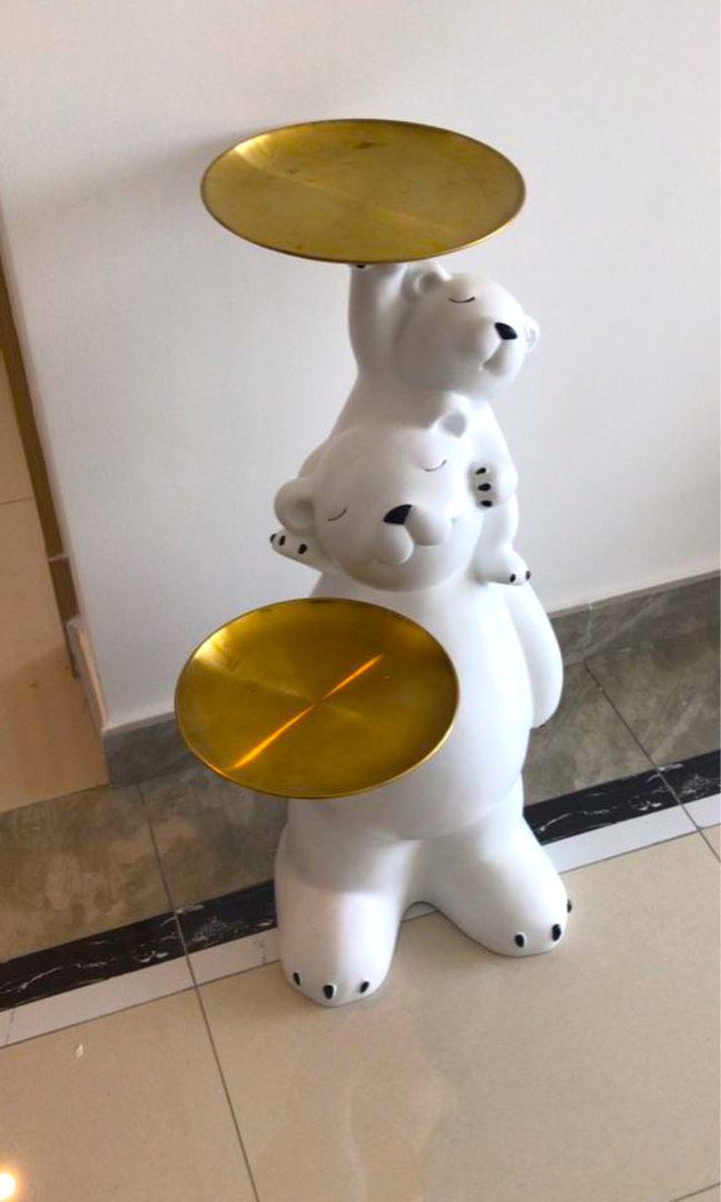 Polar bear side table/ display shelves, Furniture & Home Living ...