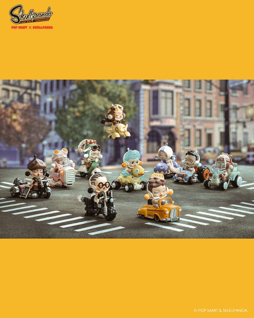 [POPMART NEW!] POPMART SKULLPANDA LAID BACK TOMORROW SERIES FULL SET ...