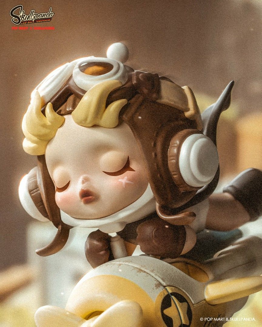 [POPMART NEW!] POPMART SKULLPANDA LAID BACK TOMORROW SERIES FULL SET ...