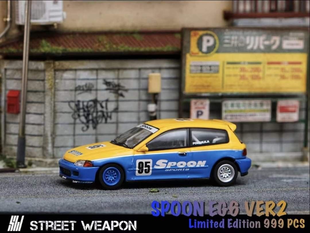 Preorders 1/64 Street Weapon Honda Civic EG6 Spoon V2, Hobbies & Toys, Toys & Games on Carousell