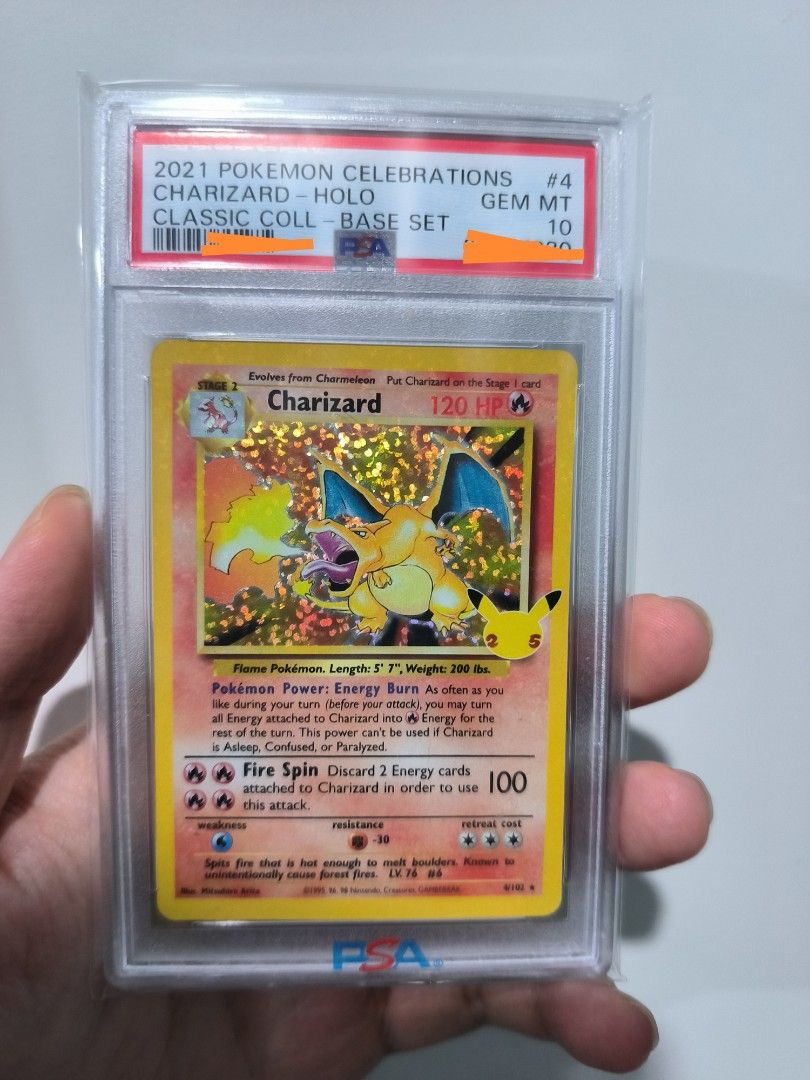 PSA 10 Charizard celebrations - 25th anniversary - classic collection ...