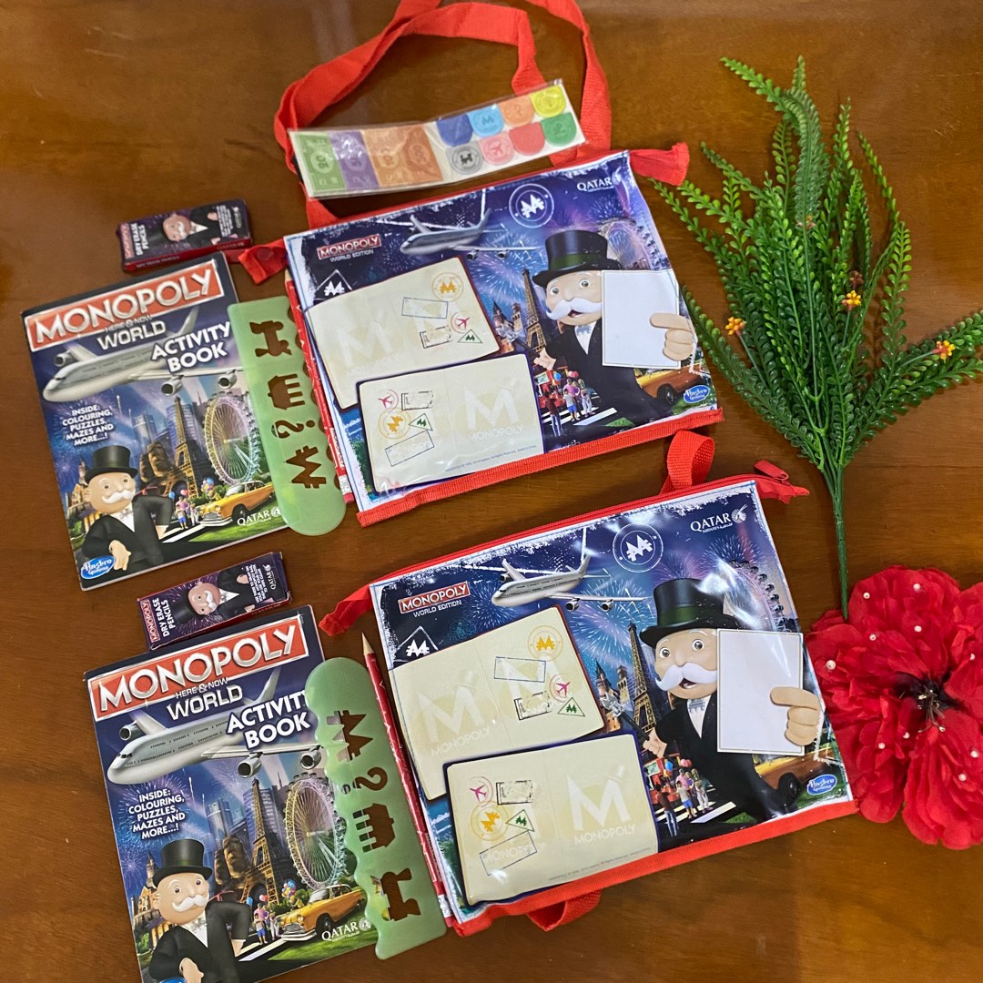 QATAR airways monopoly activity book, Hobbies & Toys, Toys & Games on ...