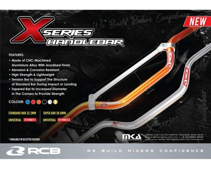 Rcb handle bar std 22.2mm X series ( Low), Motorcycles, Motorcycle ...