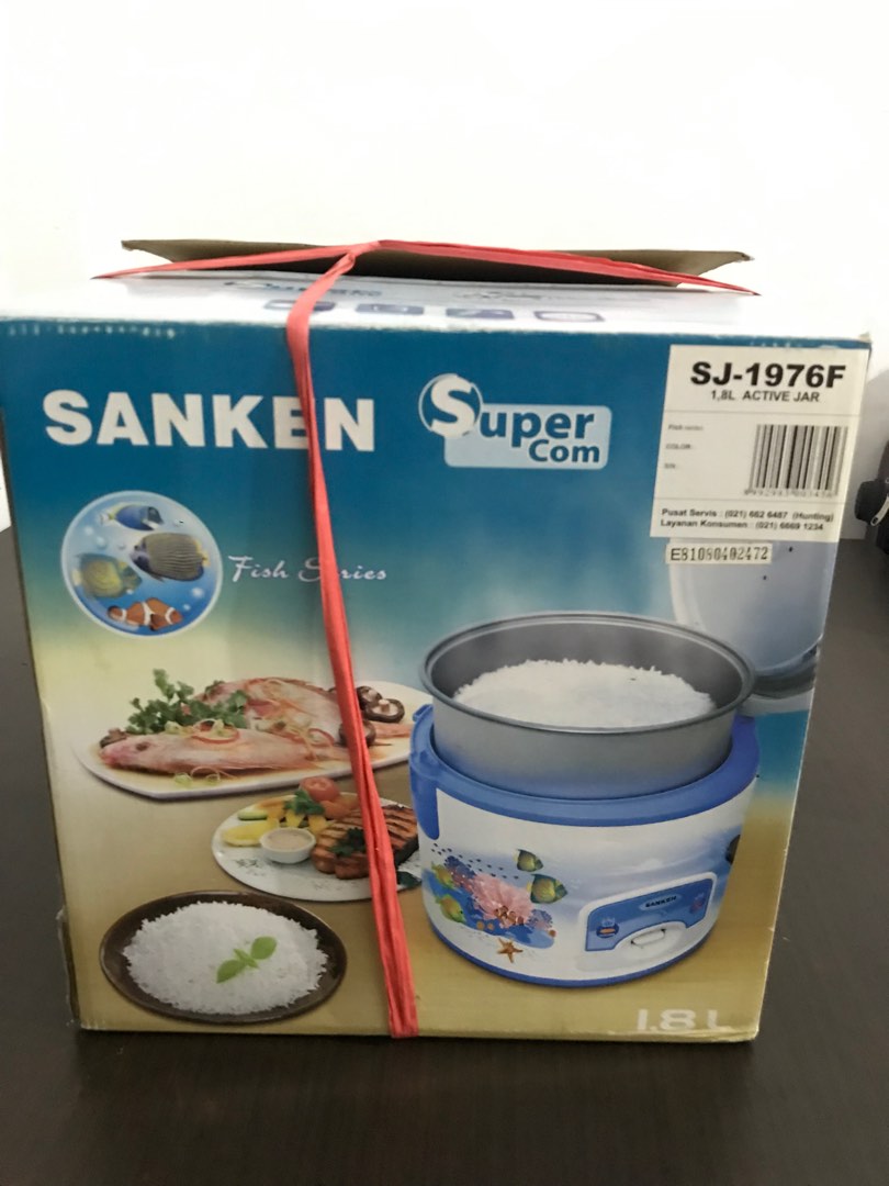 Rice cooker sanken 1.8lt baru gress, Kitchen & Appliances di Carousell