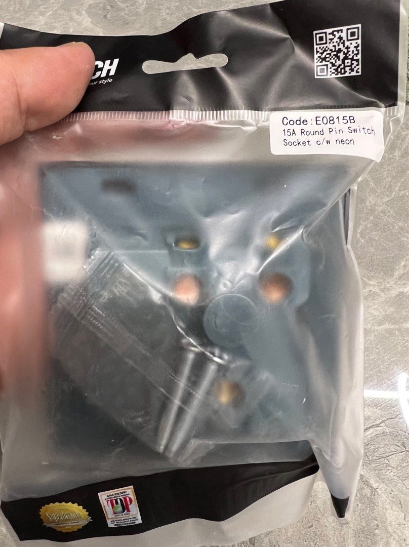 Round pin switch socket c/w neon, TV & Home Appliances, Electrical ...