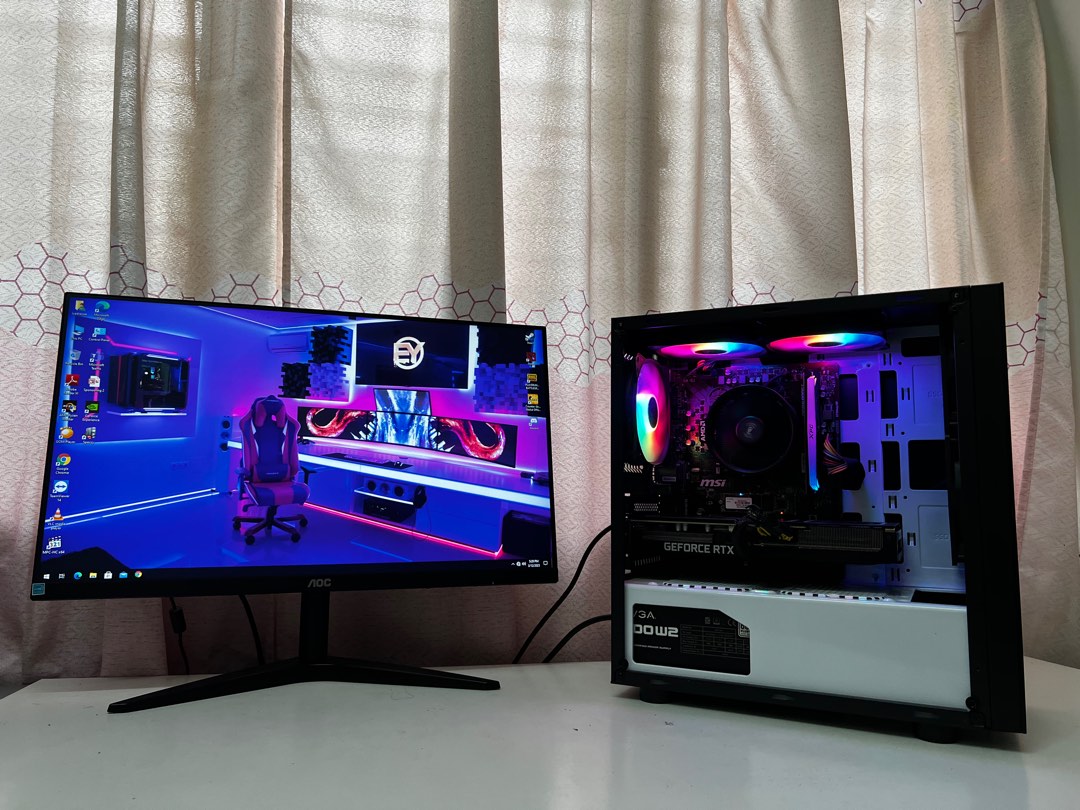 Rtx Pc Gaming Edting Full Set Computers Tech Desktops On Carousell