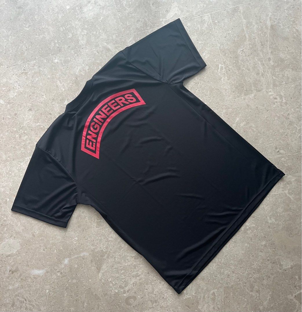 SAF Army Combat Engineer Tee (red fonts), Men's Fashion, Tops & Sets ...