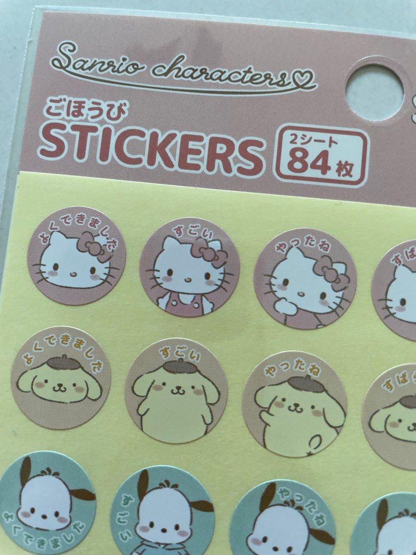 Sanrio Label Stickers (84 PCS), Hobbies & Toys, Stationery & Craft ...