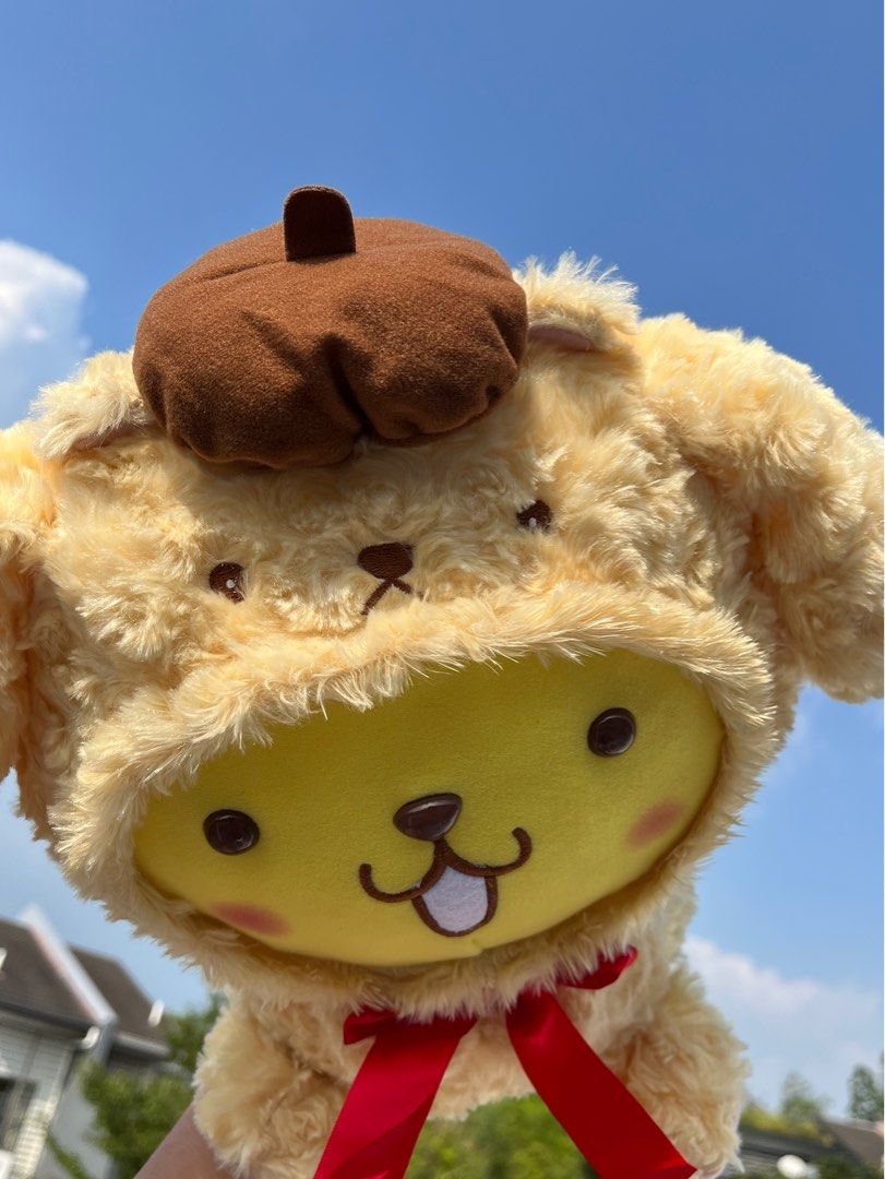 Sanrio Rose Fur Pompompurin Plush, Hobbies & Toys, Toys & Games on ...