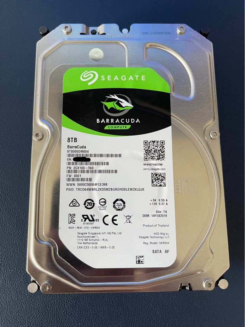 Seagate 8TB hard disk HDD, Computers & Tech, Parts & Accessories, Hard ...
