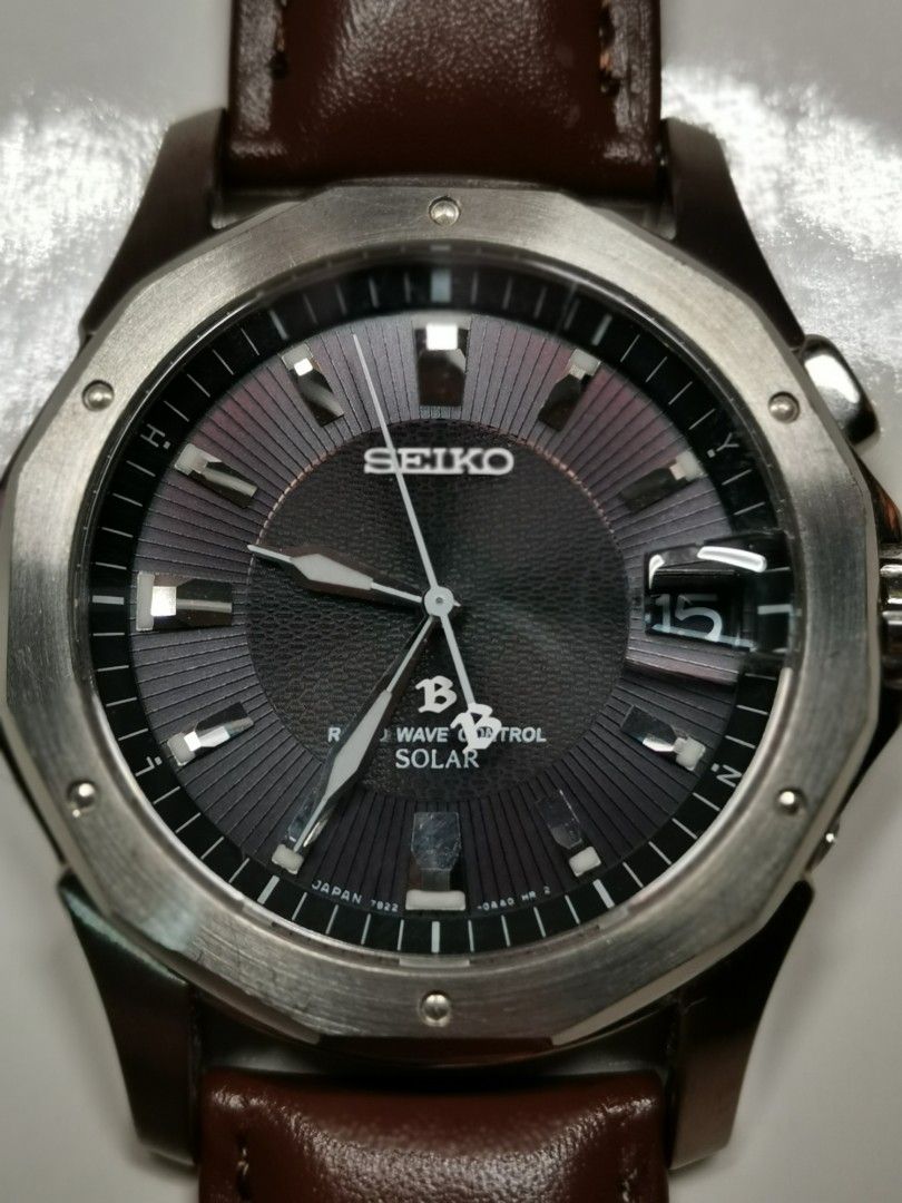 seiko brights titanium radio solar watch, Men's Fashion, Watches ...