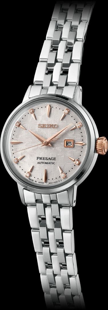 Seiko Presage Clover Club Cocktail Time White Textured Dial with ...