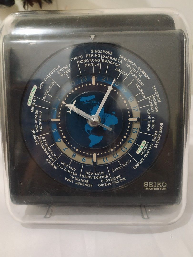 Seiko Rare World Clock Transistor Vintage (Working), Hobbies & Toys ...