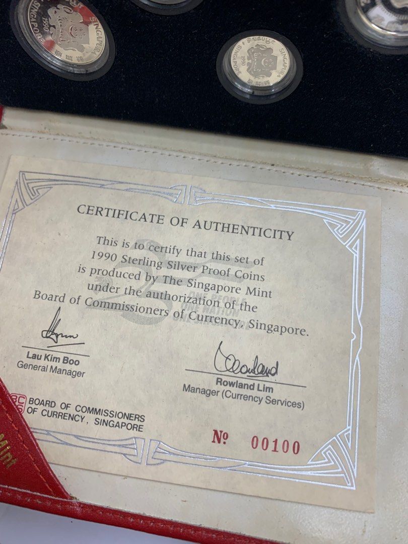 Serial #100 SG 1990 silver coin set, Hobbies & Toys, Memorabilia ...