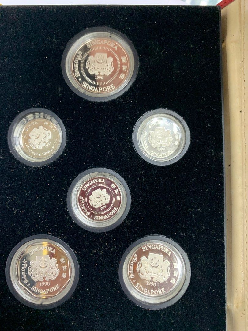 Serial #100 SG 1990 silver coin set, Hobbies & Toys, Memorabilia ...