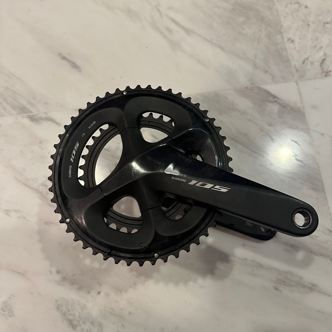 Shimano 105 170mm 50/34 cranks, Sports Equipment, Bicycles & Parts, Parts & Accessories on Carousell