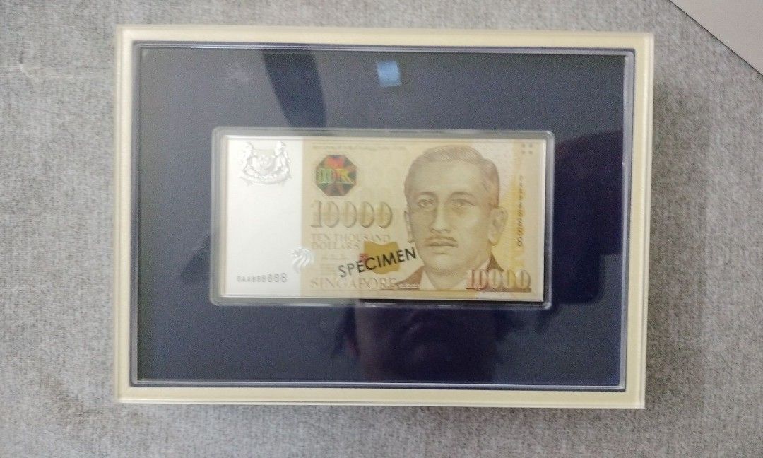 Singapore $10,000 Note Specimen, Hobbies & Toys, Memorabilia ...