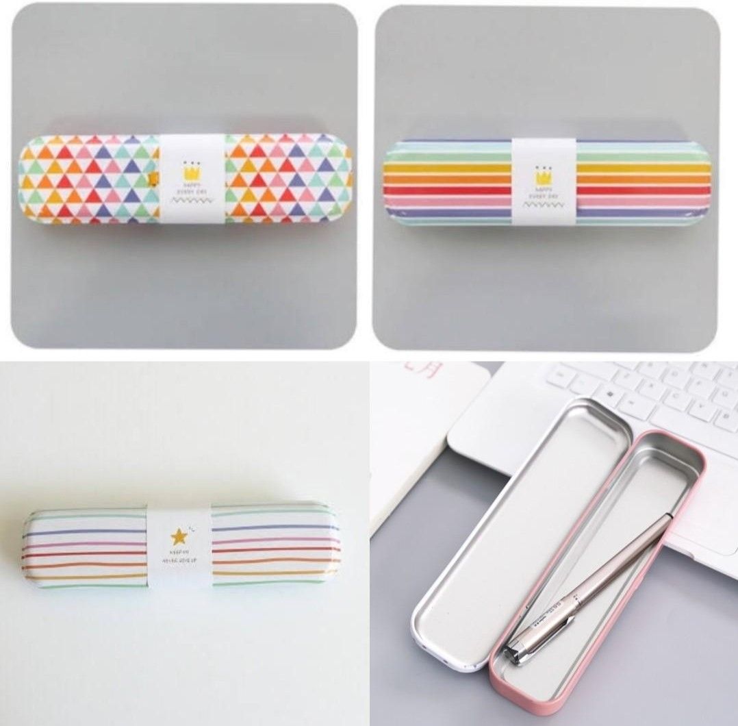 Slim Metal Pencil case Compact School Stationery, Hobbies & Toys, Stationery & Craft, Stationery ...
