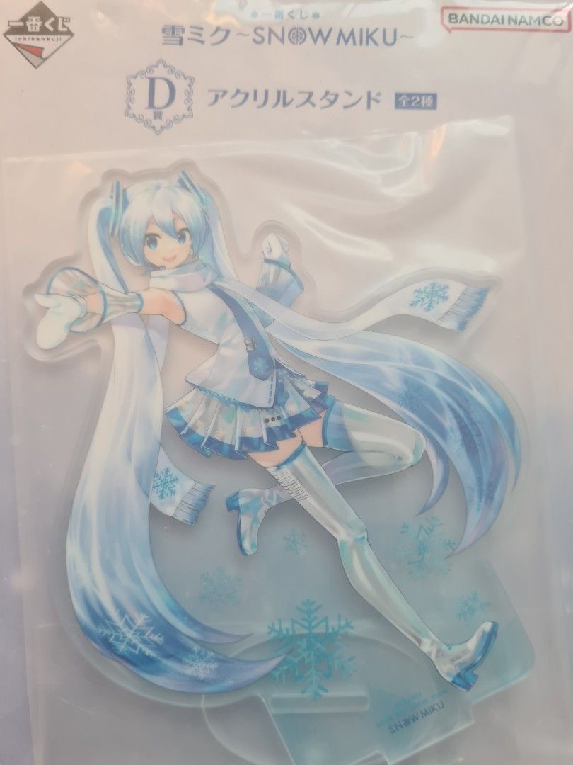 Snow Miku Kuji Standee, Hobbies & Toys, Memorabilia & Collectibles, J ...