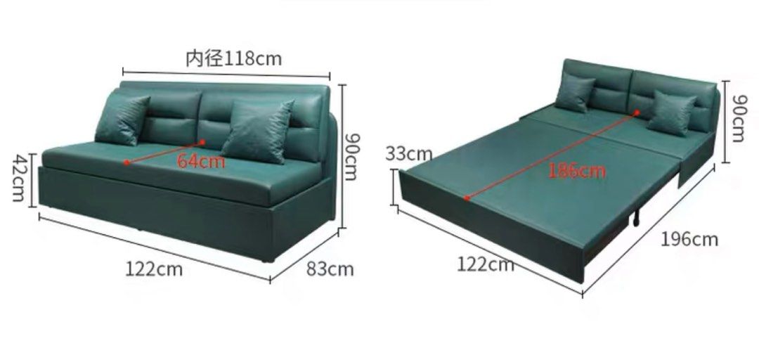 Sofa Bed, Furniture & Home Living, Furniture, Sofas on Carousell