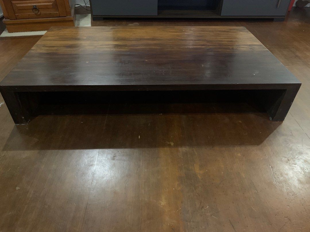 Solid Multipurpose Wood low table, Furniture & Home Living, Furniture ...
