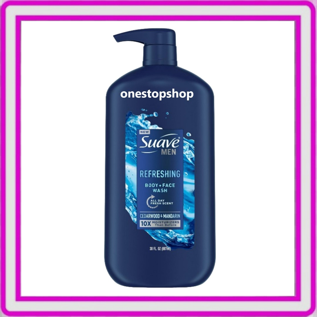 Suave Men Energizing Sport Body + Face Wash 946mL, Beauty & Personal ...