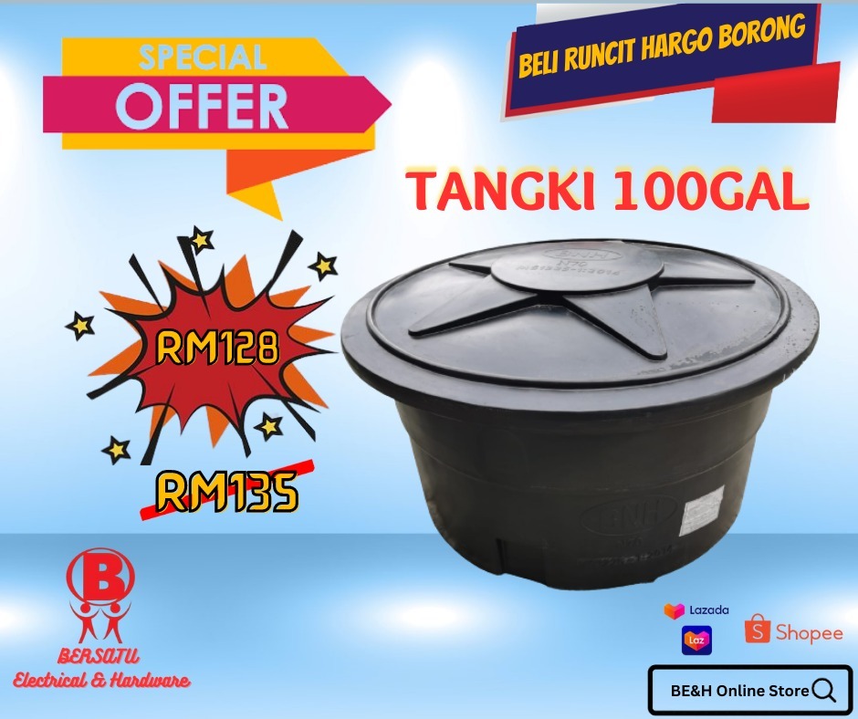 Tangki air Tangki poly 100 gallon, TV & Home Appliances, Other Home Appliances on Carousell