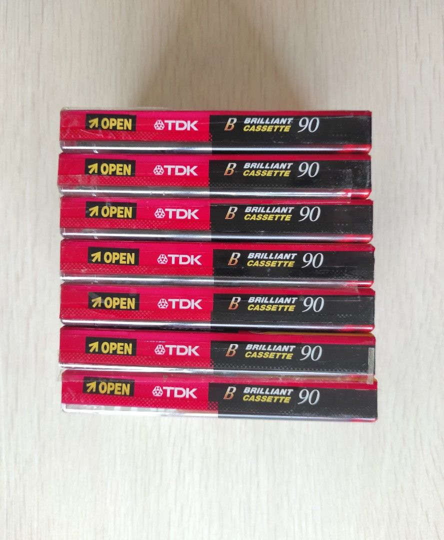 TDK D90 90 Min Sealed Blank Audio Cassette Tapes Kaset Antik Vintage, Antik, Pajangan di Carousell