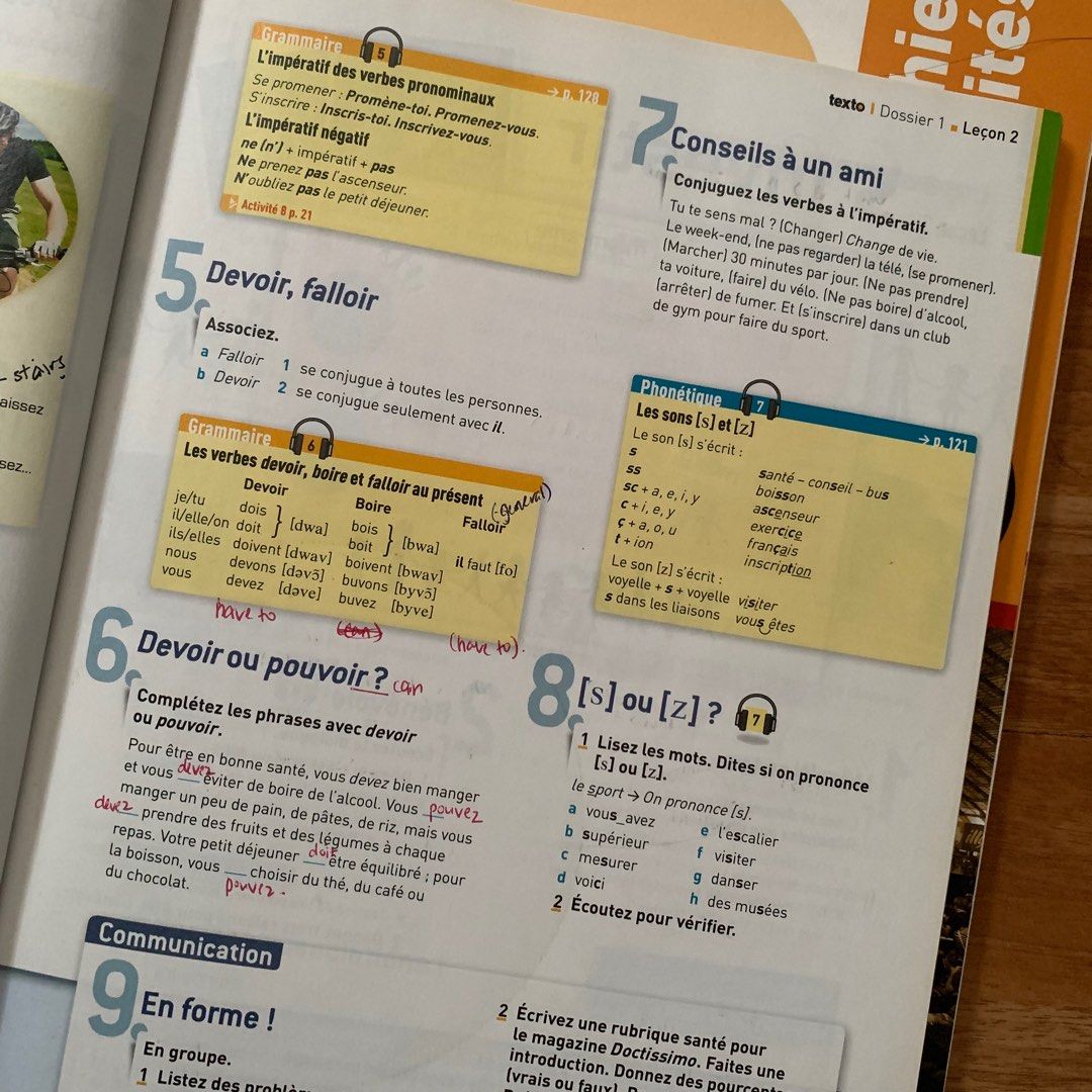 TEXTO French Textbook + Exercise A2, Hobbies & Toys, Books & Magazines ...