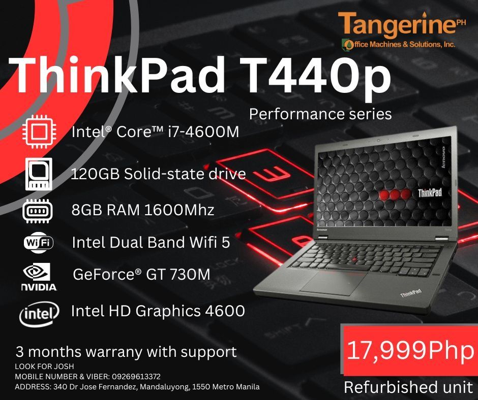 ThinkPad T440p i7 GPU Nvidia, Computers & Tech, Laptops & Notebooks on ...